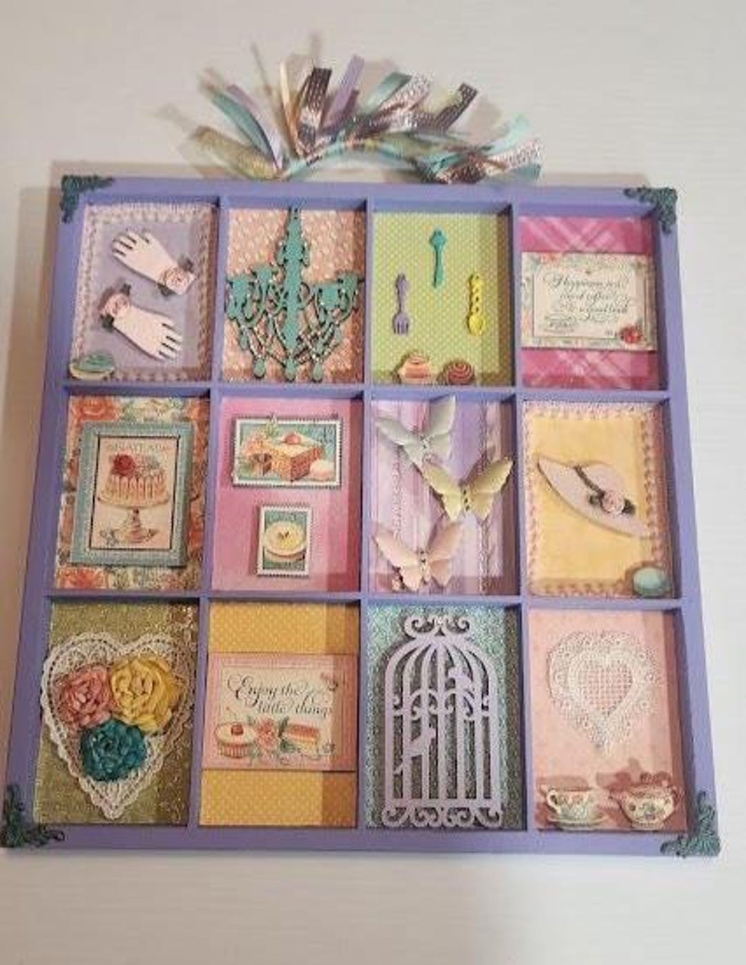 Tea Party Shadow Box - Etsy