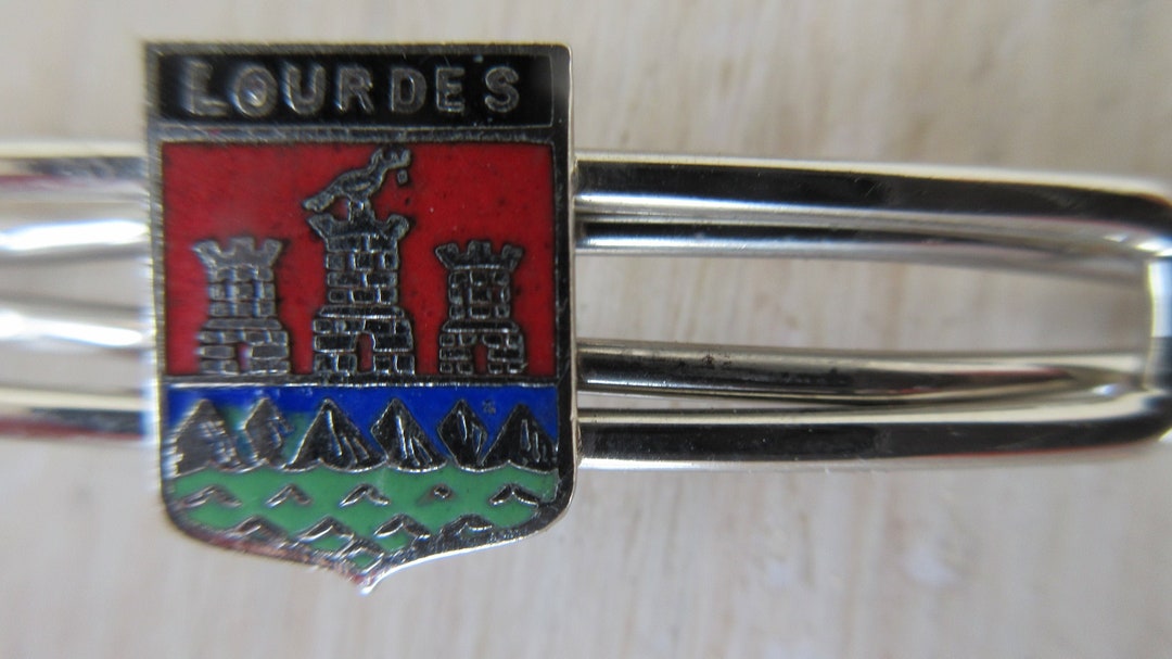 Tie Clip From Lourdes, Religious Gift, Mens Tie Bar, Catholic Gifts ...