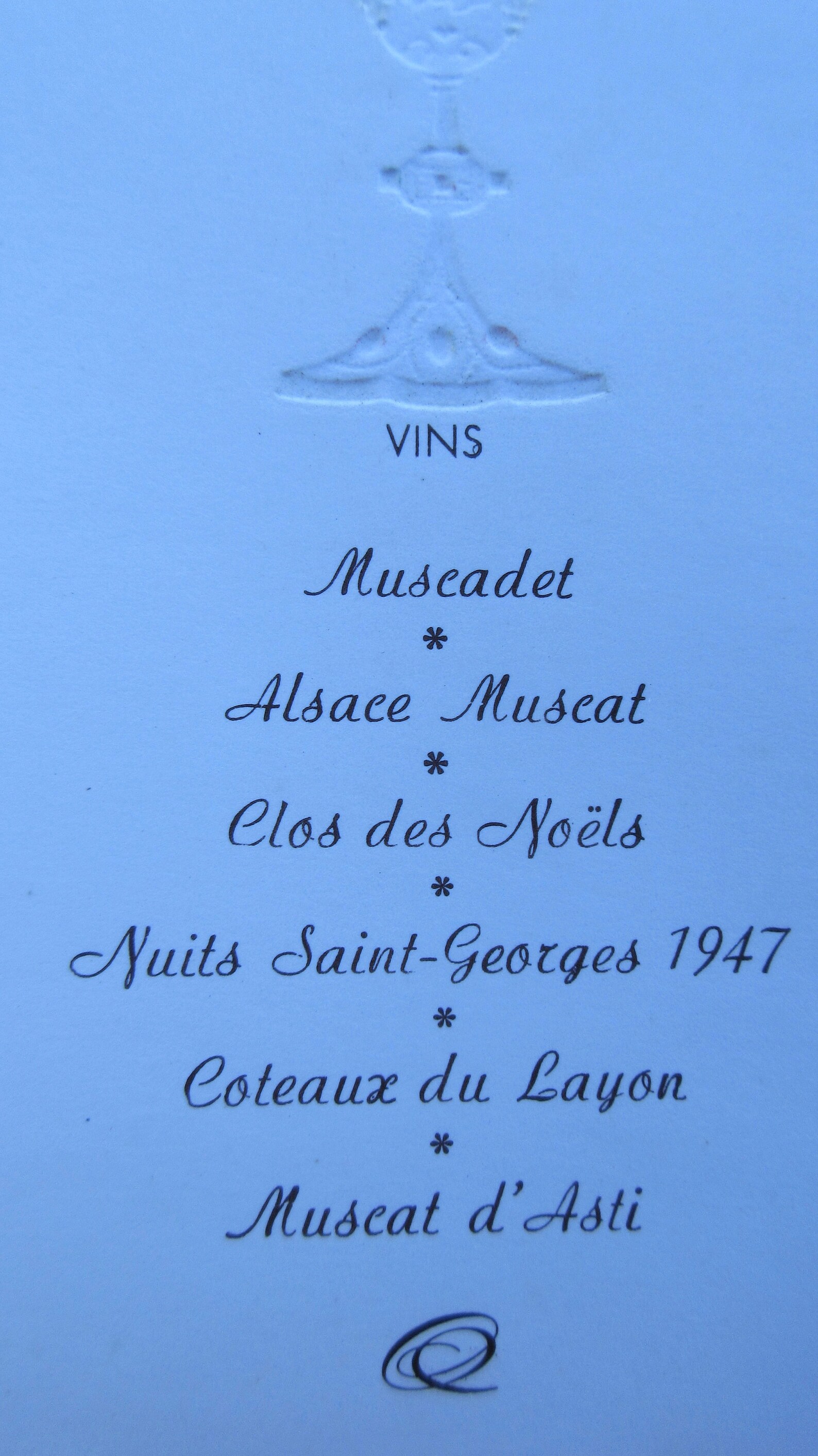 French Menu From 1950's, Vintage Folded Menu Dated 24 May 1959 With ...