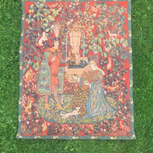 Medieval Tapestry, Large Mechanical Tapestry Panel, Le Roman De La Rose ...