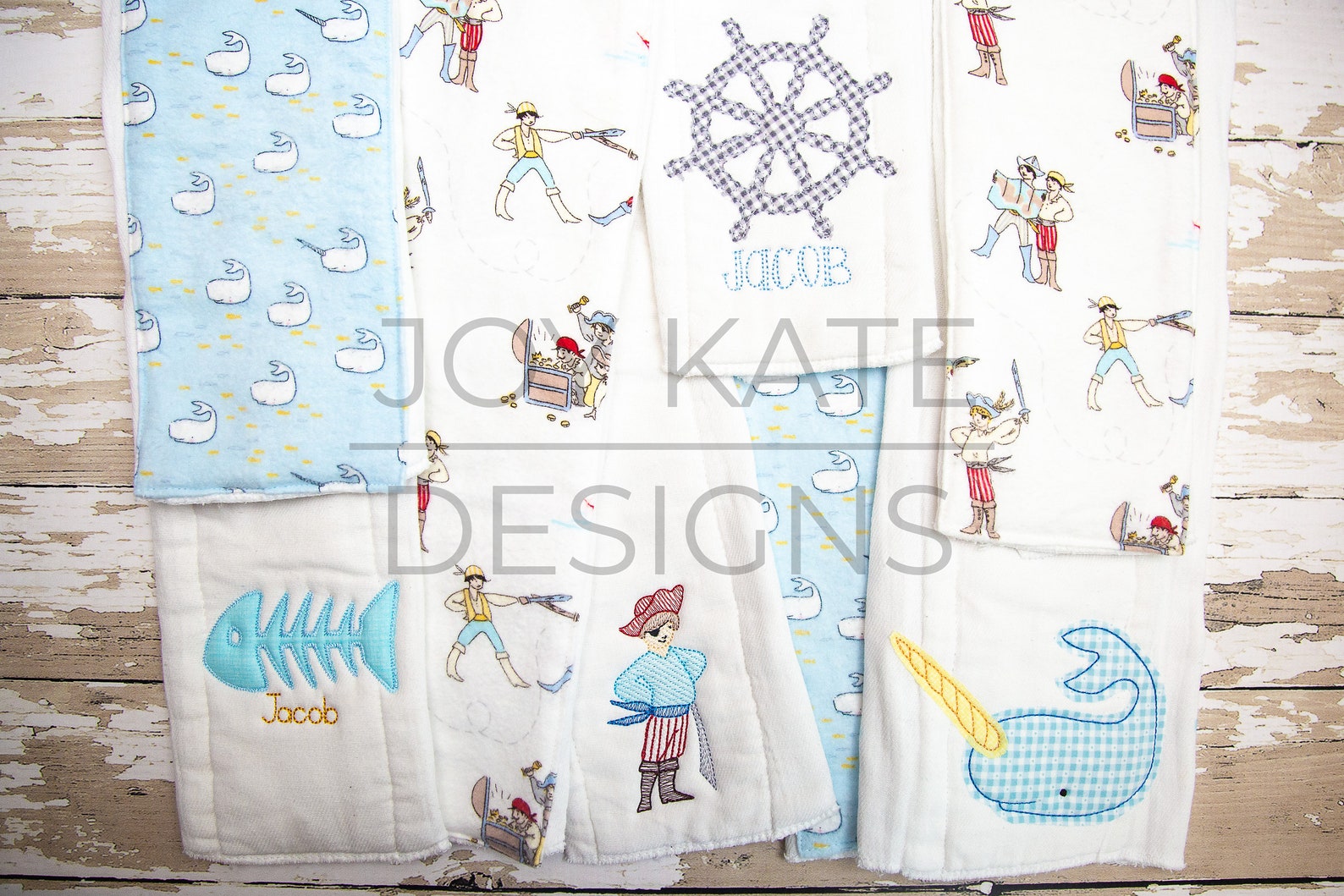 Bonefish Zigzag Applique Embroidery Design | Etsy