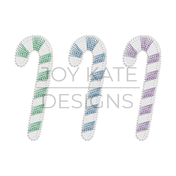 Candy Cane Applique - Etsy