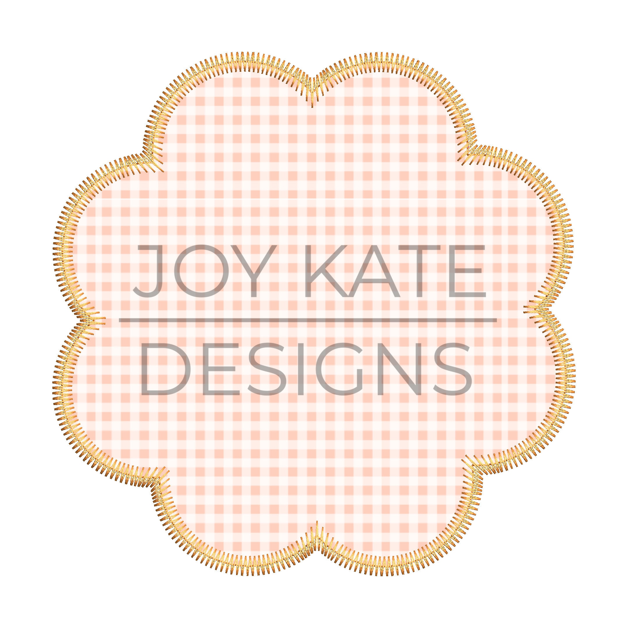 Scallop Zigzag Patch Applique Design - Etsy
