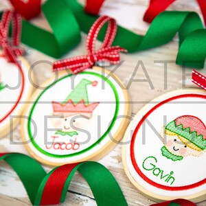 Elf Face Ornament Embroidery Design Set - Etsy
