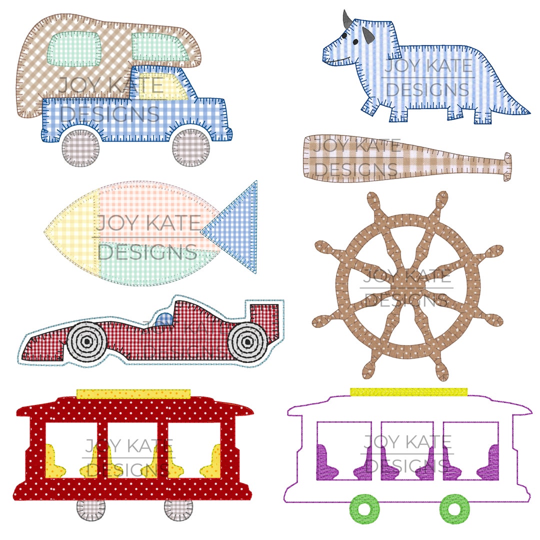 Set of 8 Boy Designs Bundle - Etsy