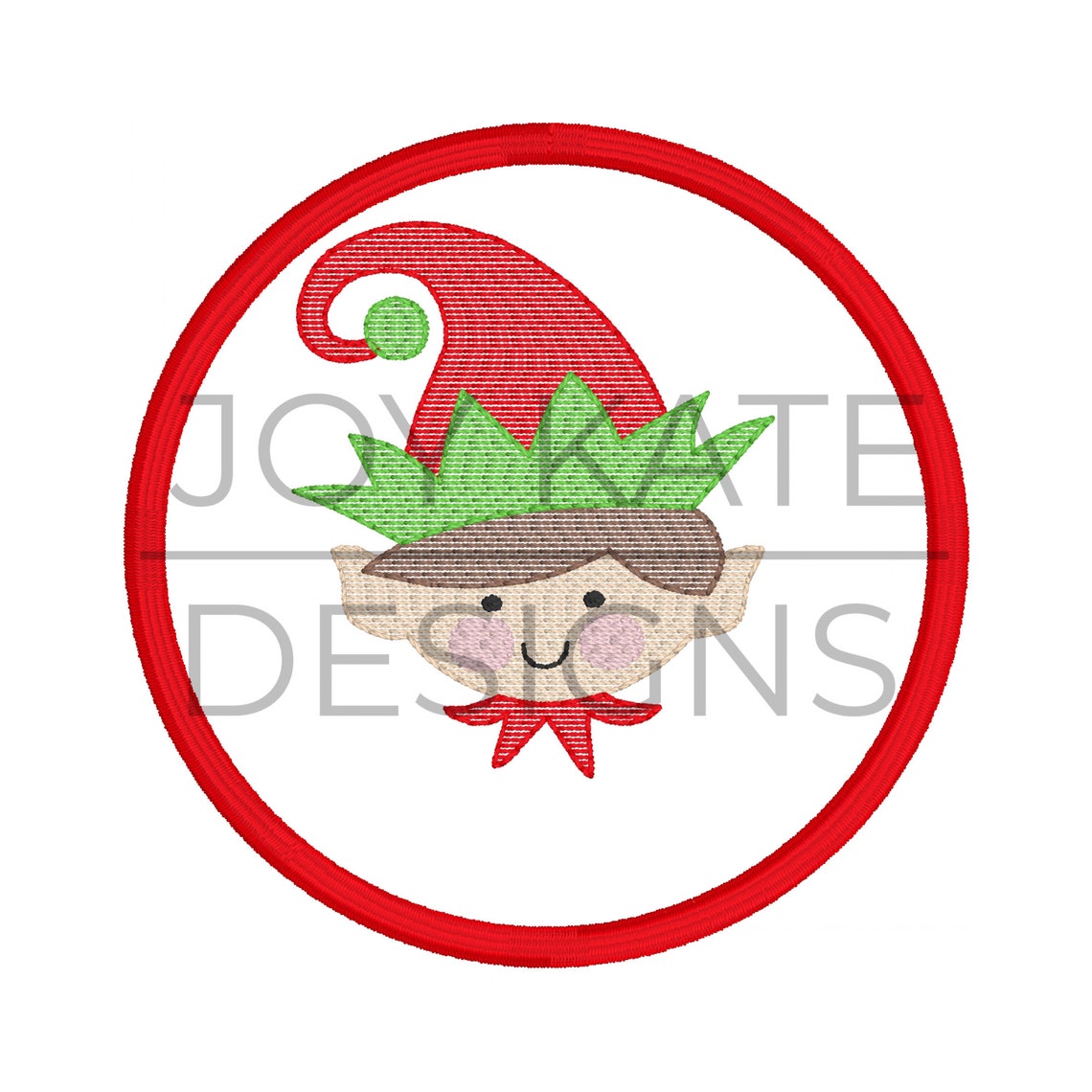 Elf Face Ornament Embroidery Design Set | Etsy