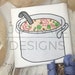 Pot of Gumbo Sketch Fill Embroidery Design - Etsy