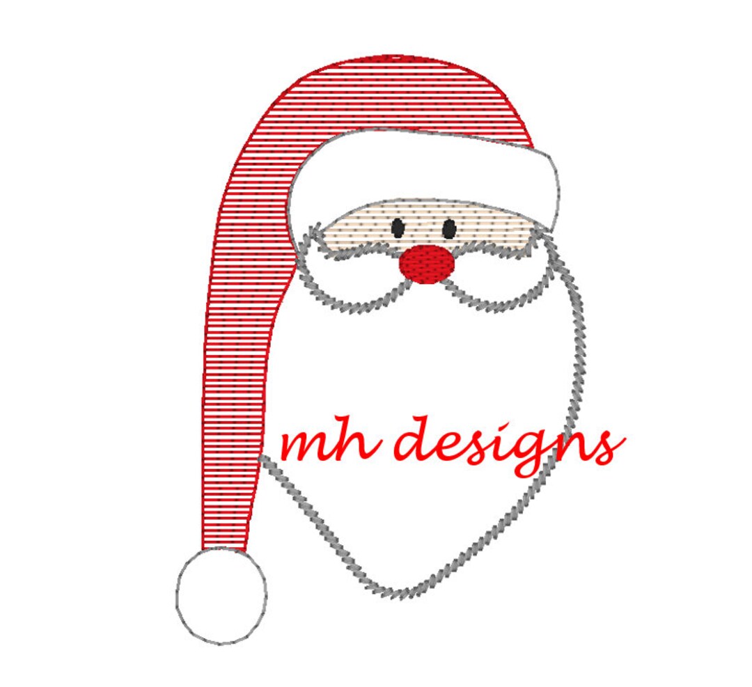 Santa Claus Vintage Embroidery Design, Vintage Stitch Santa, Christmas ...