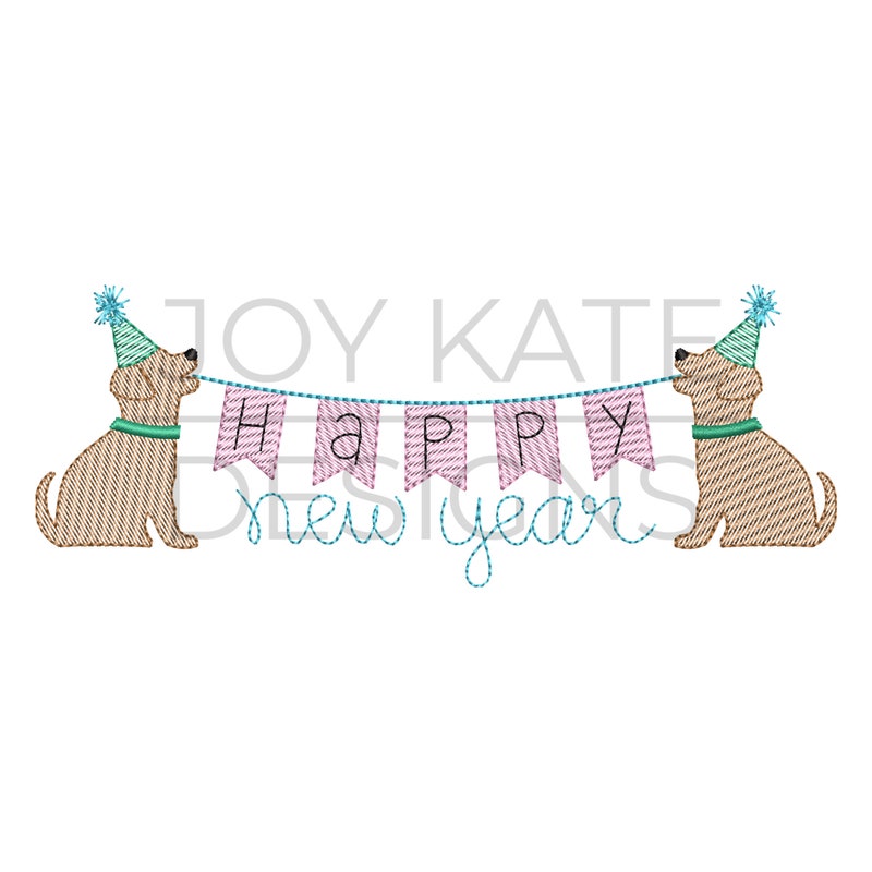 Happy New Year for Dogs - Etsy