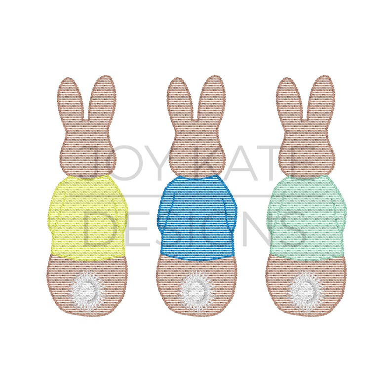 Peter Rabbit Trio Sketch Embroidery Design | Etsy