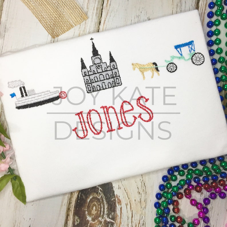 Build Your Own French Quarter Set Embroidery Design - Etsy
