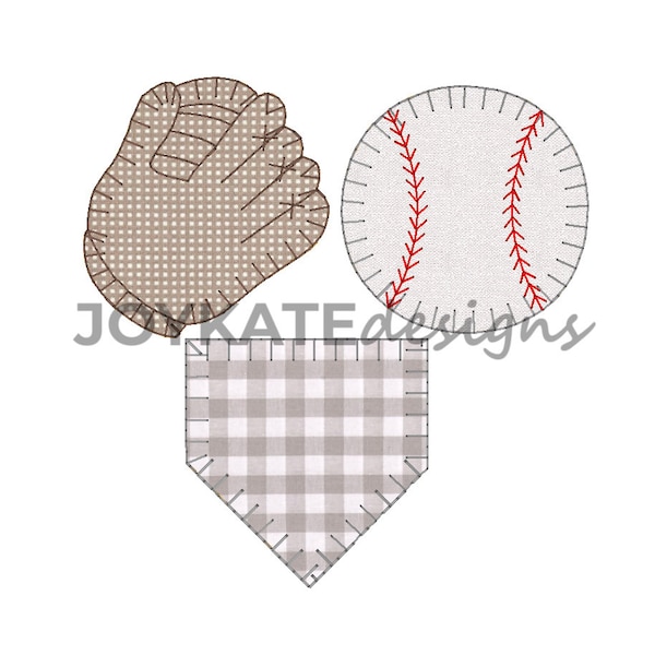 Applique Baseball - Etsy