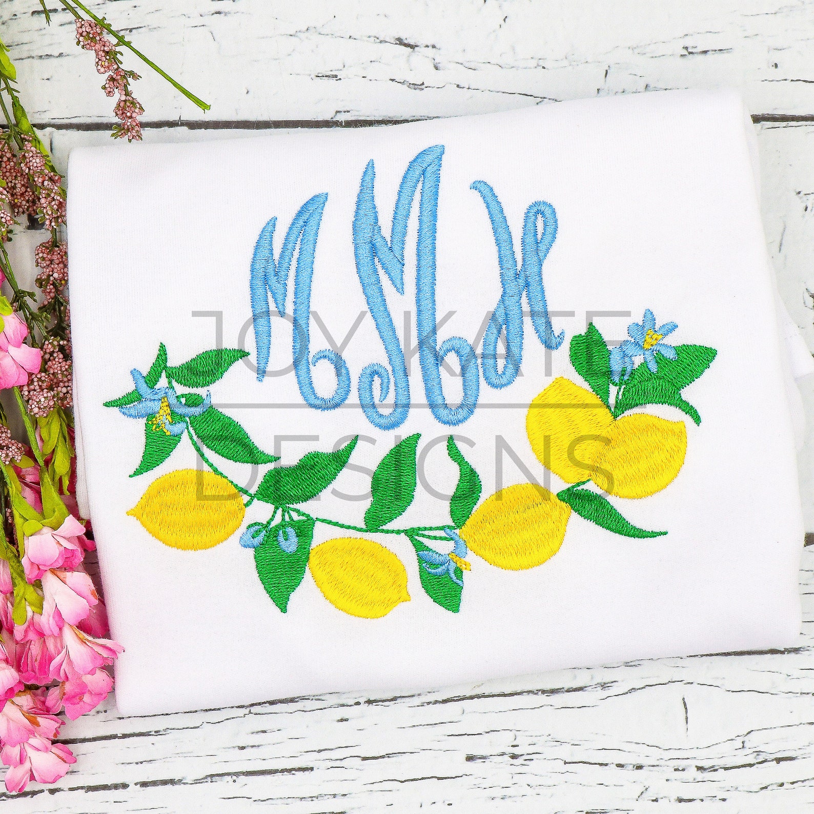 Lemon Branch Frame Embroidery Design - Etsy