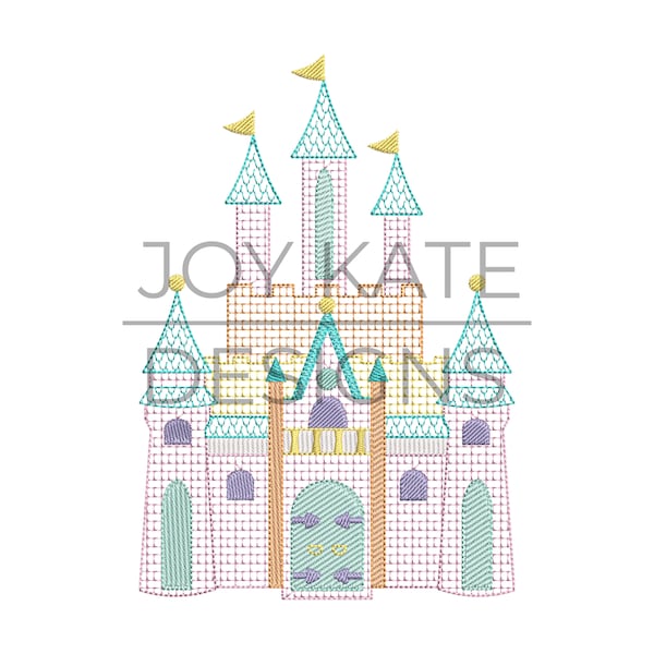 Princess Castle Applique - Etsy