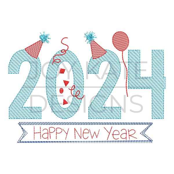 New Year Embroidery - Etsy