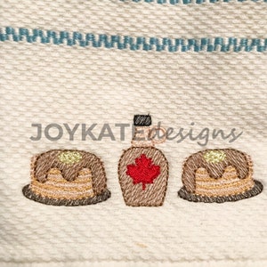 Pancakes & Syrup Light Fill Embroidery Design - Etsy