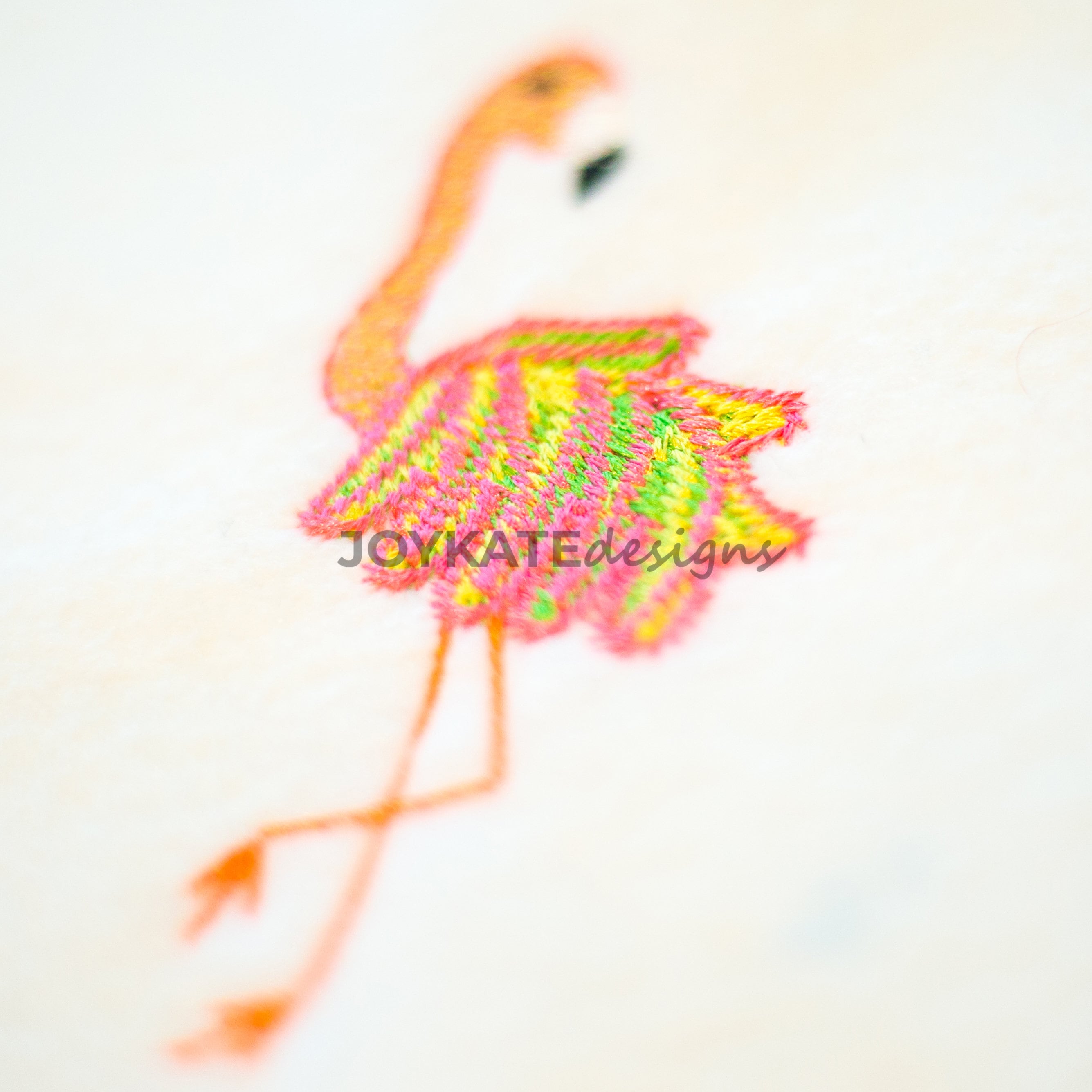 Flamingo Fill Stitch Embroidery Design. Filled Stitch Flamingo | Etsy