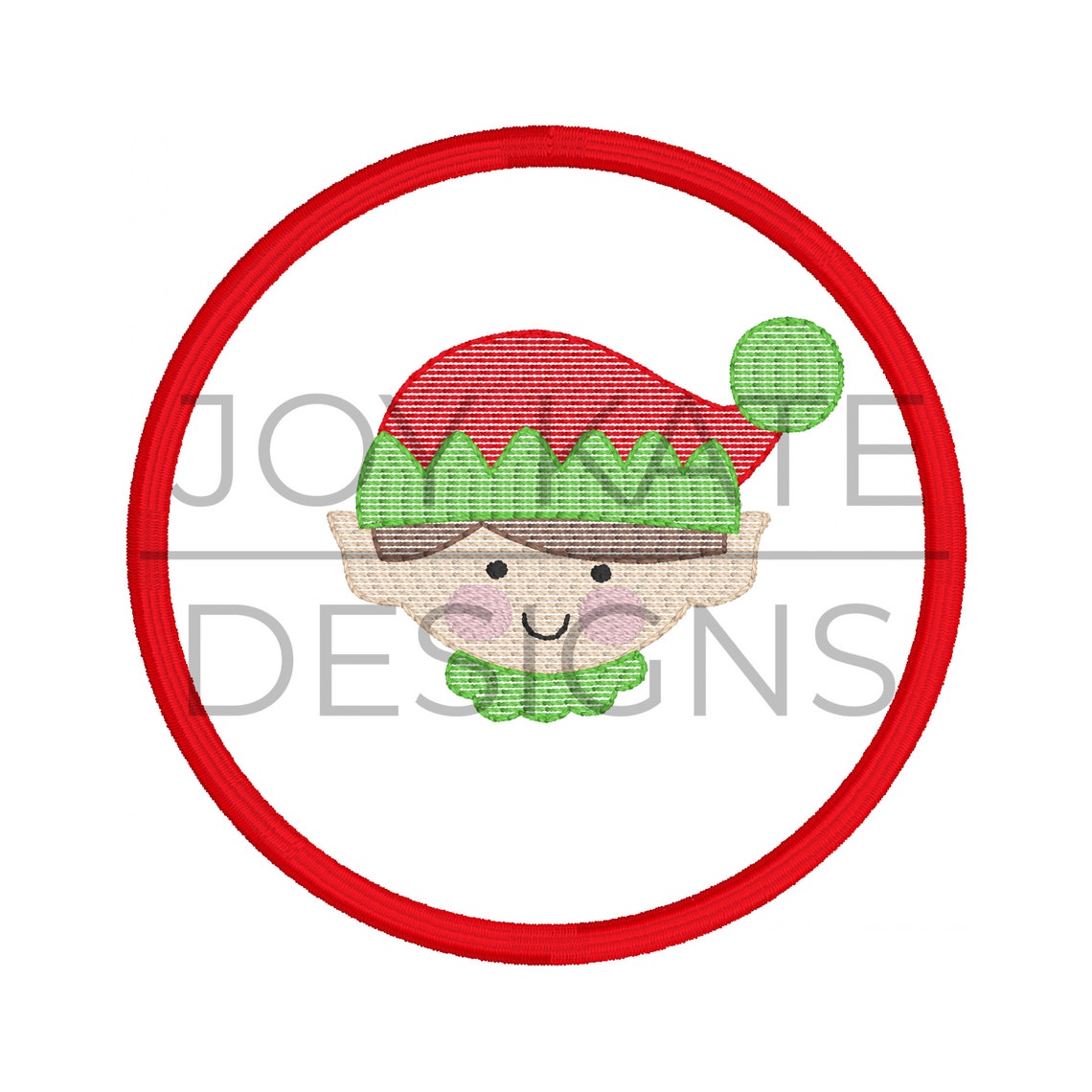 Elf Face Ornament Embroidery Design Set - Etsy
