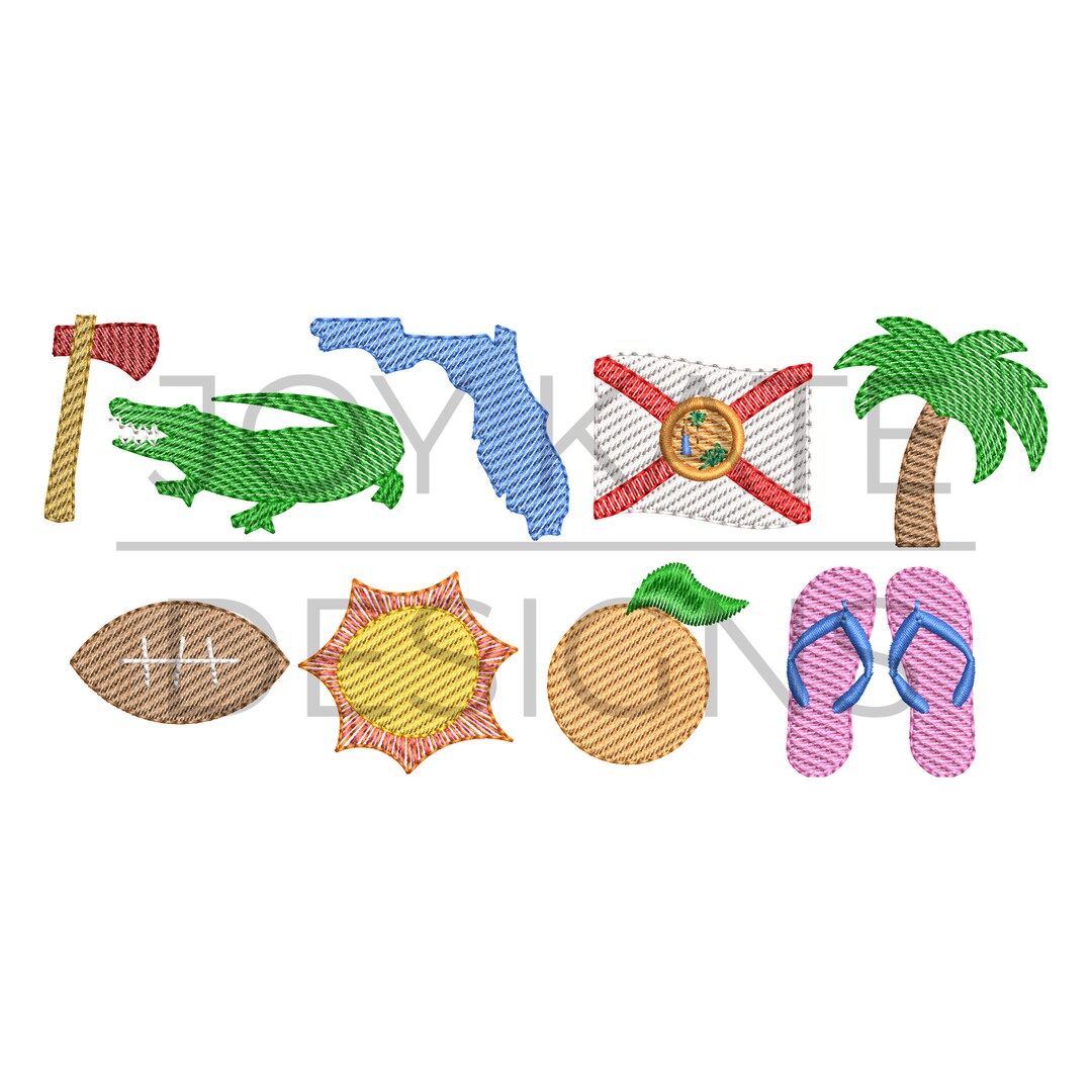 Build Your Own Florida Mini Embroidery Designs - Etsy