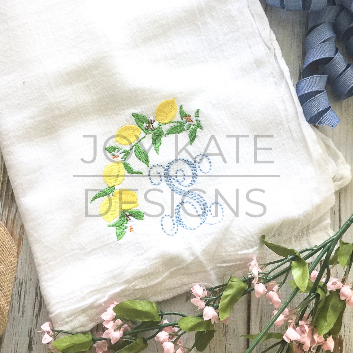 Lemon Branch Frame Embroidery Design - Etsy