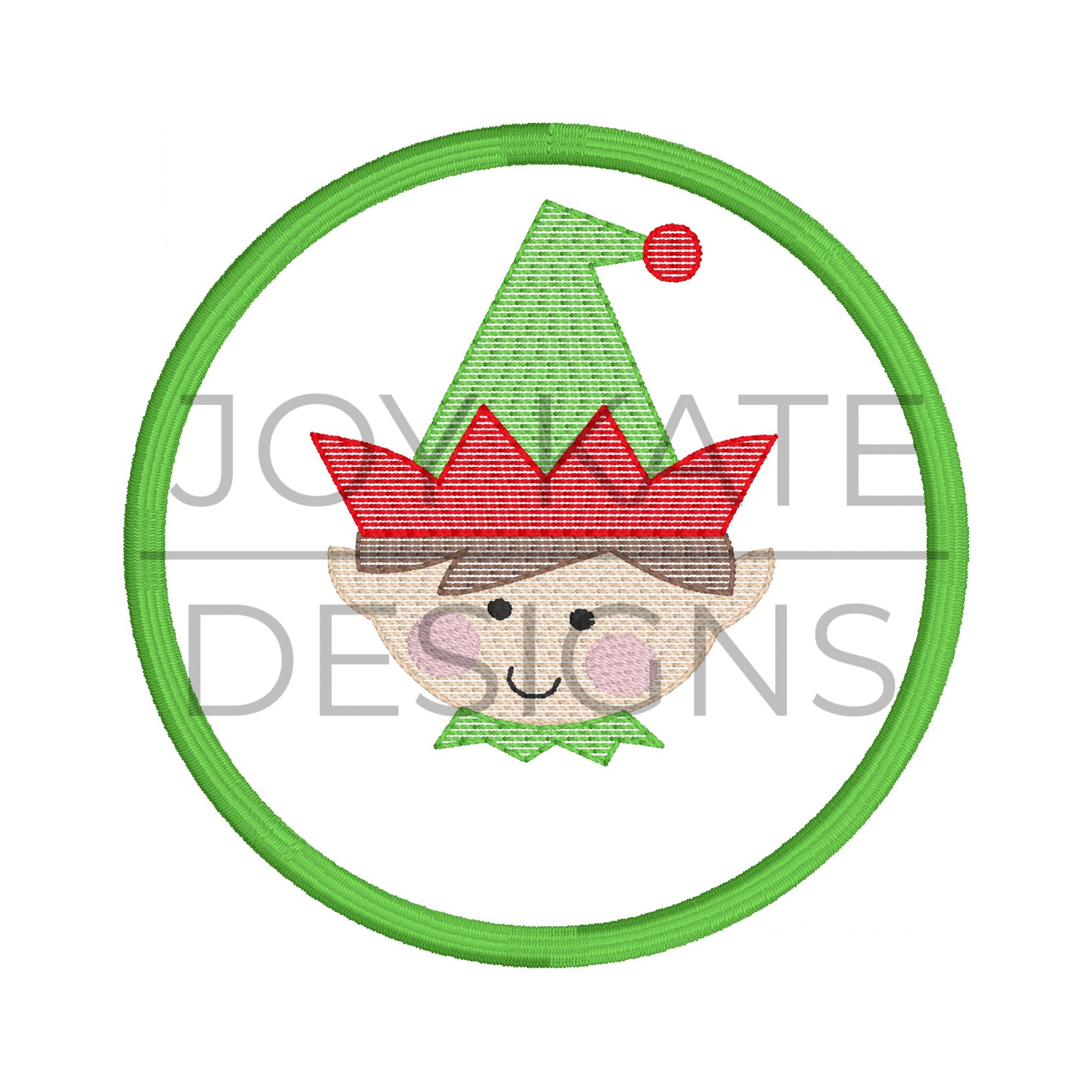 Elf Face Ornament Embroidery Design Set - Etsy