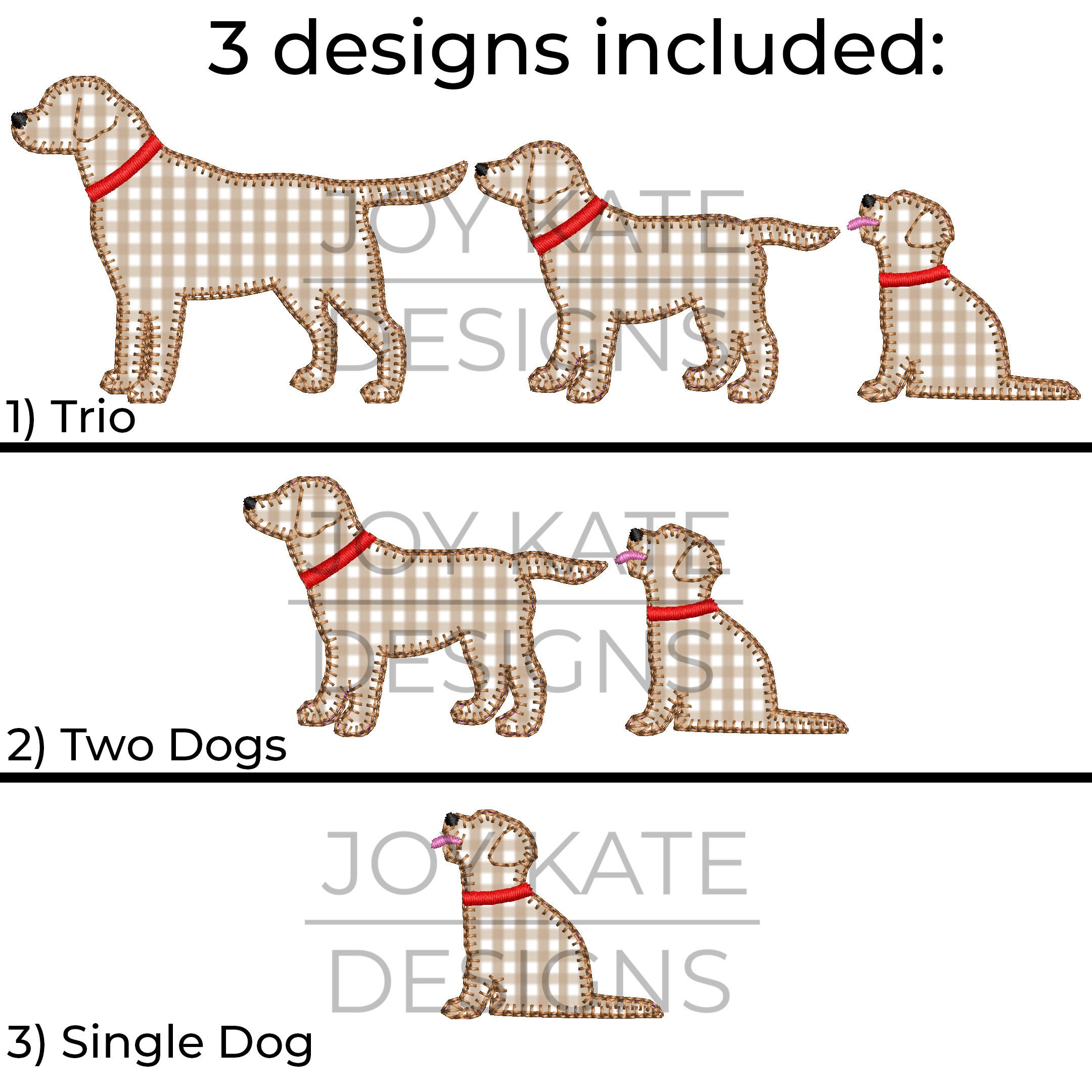 Big Brother Little Brother Dog Applique Design - Etsy