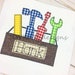 Tool Box Blanket Stitch Applique Embroidery Design, Tool Box With Ruler ...