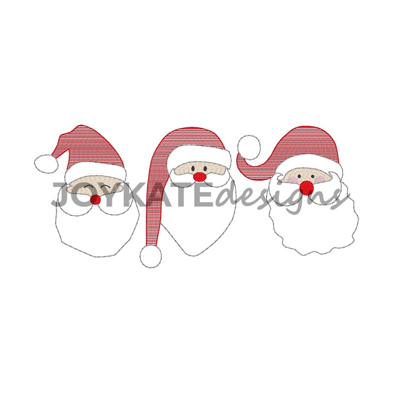Santa Trio Design - Etsy