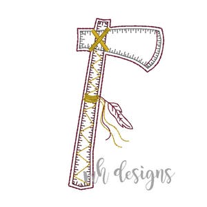 Tomahawk Applique Embroidery Design, Vintage Stitch Tomahawk ...