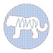 Tiger Circle Applique Design - Etsy