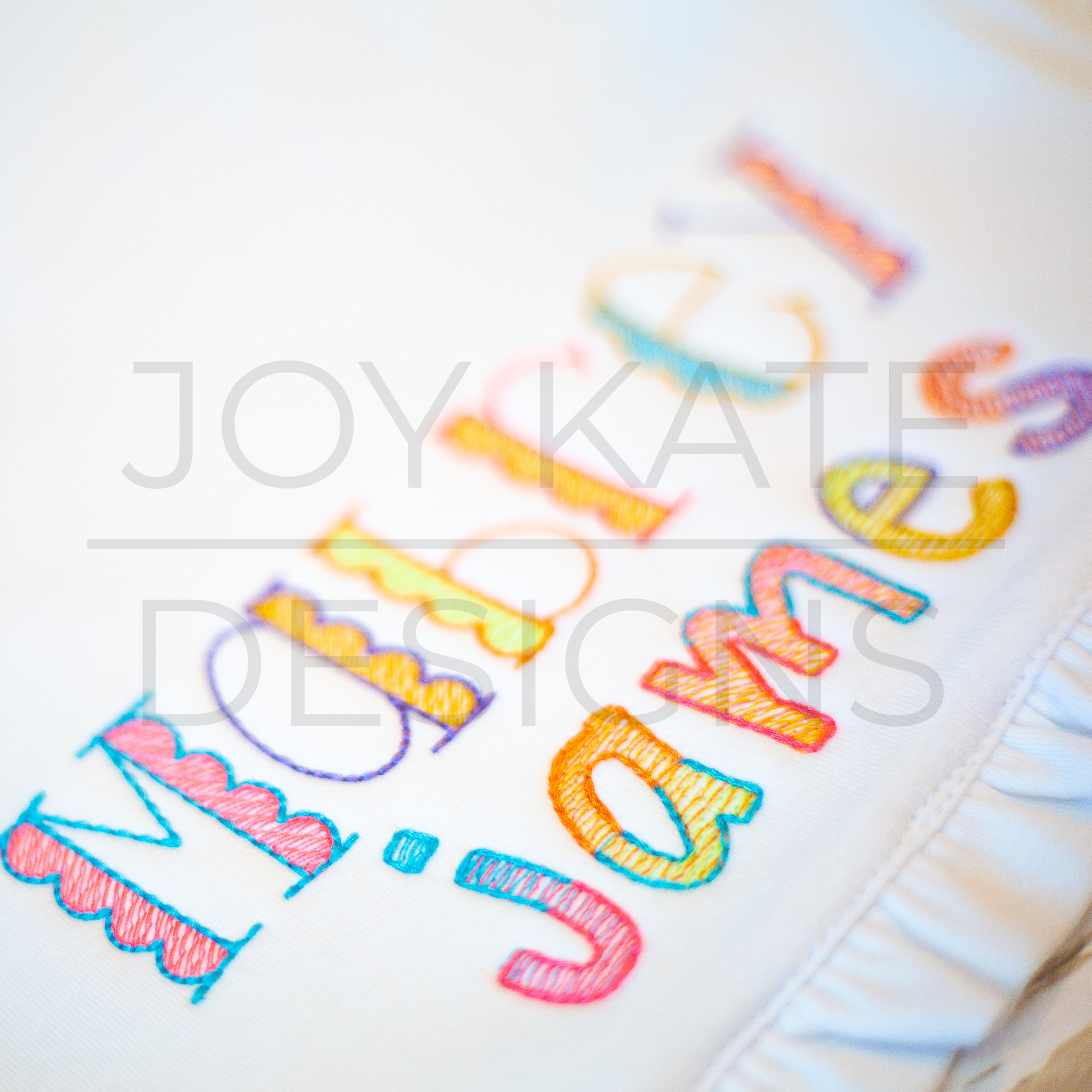 Jacob Multi-color Sketch Embroidery Font - Etsy