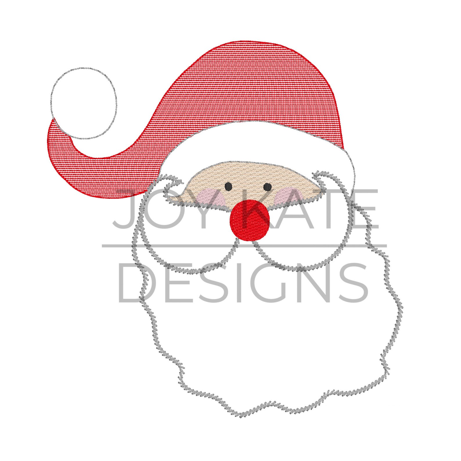 Classic Santa Claus Vintage Embroidery Design | Etsy