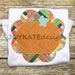 Pumpkin With Scallop Circle Patch Applique Embroidery Design - Etsy