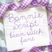Bonnie Script Bean Stitch Embroidery Font - Etsy
