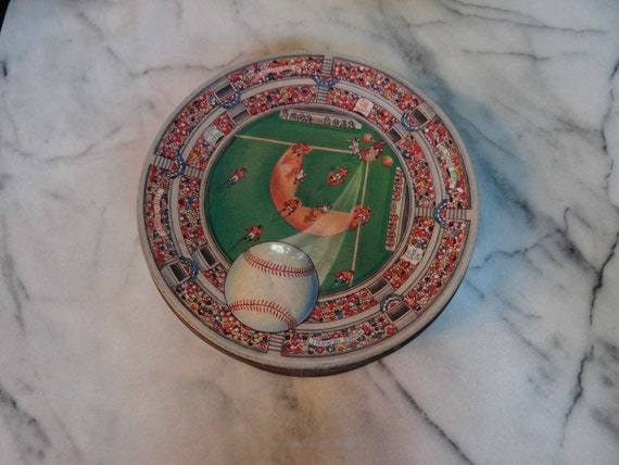 Tins Storage & Organization Vintage Baseball snack tin Super Cool ...
