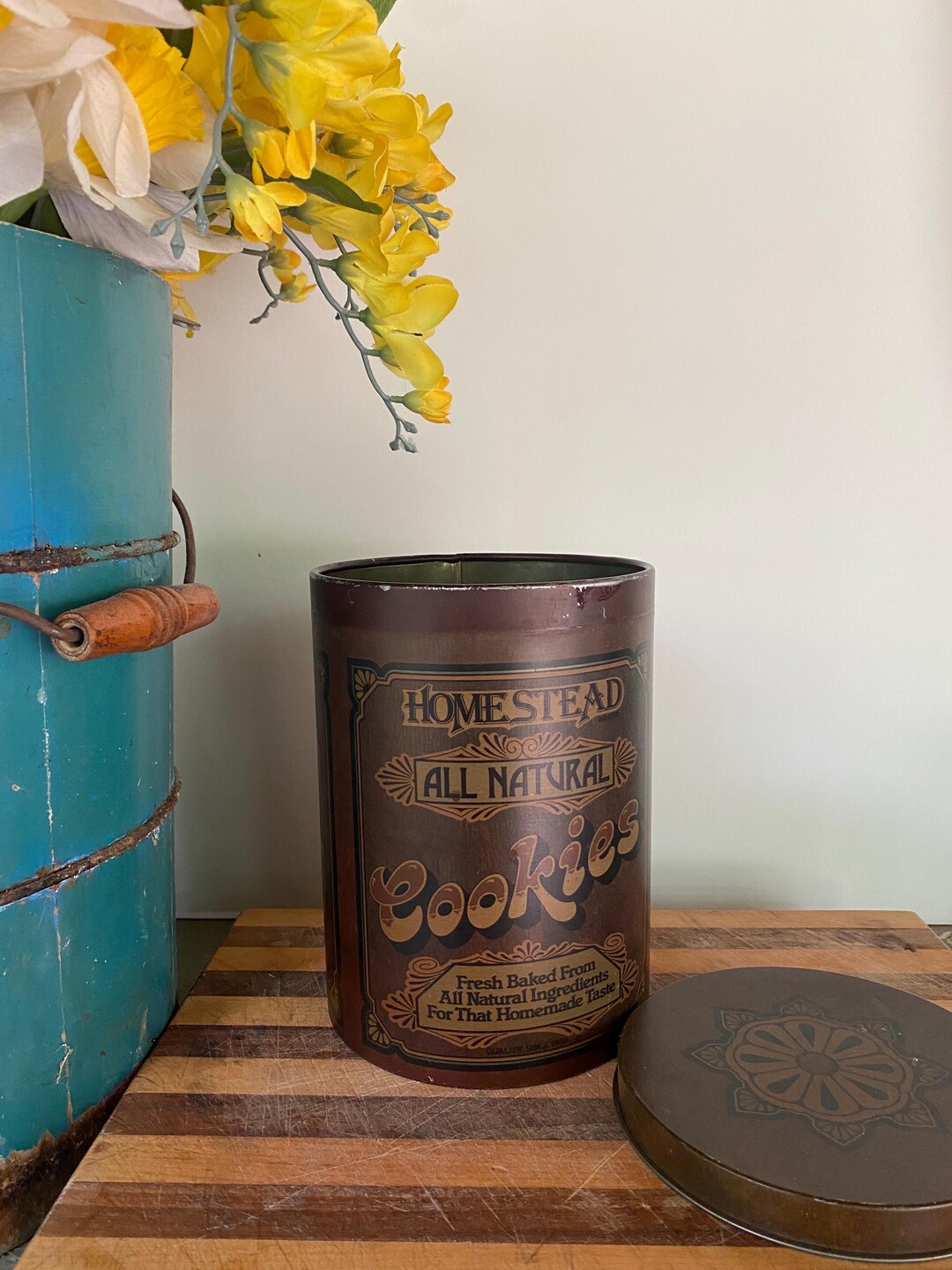 Vintage Cheinco Cookies Tin. Clean Condition. Homestead All Natural - Etsy