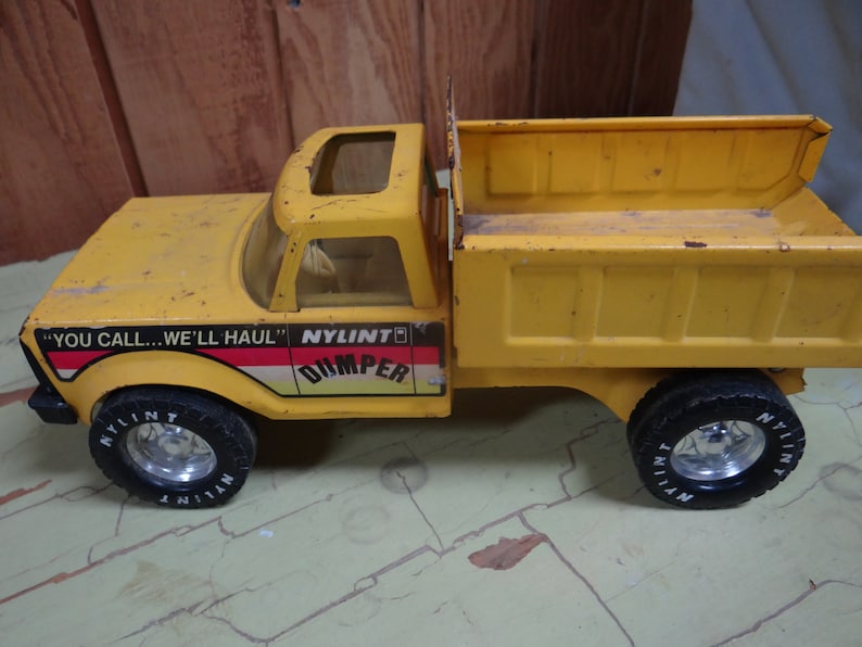 Vintage Yellow Toy Dump Truck 12 Long Nylint - Etsy