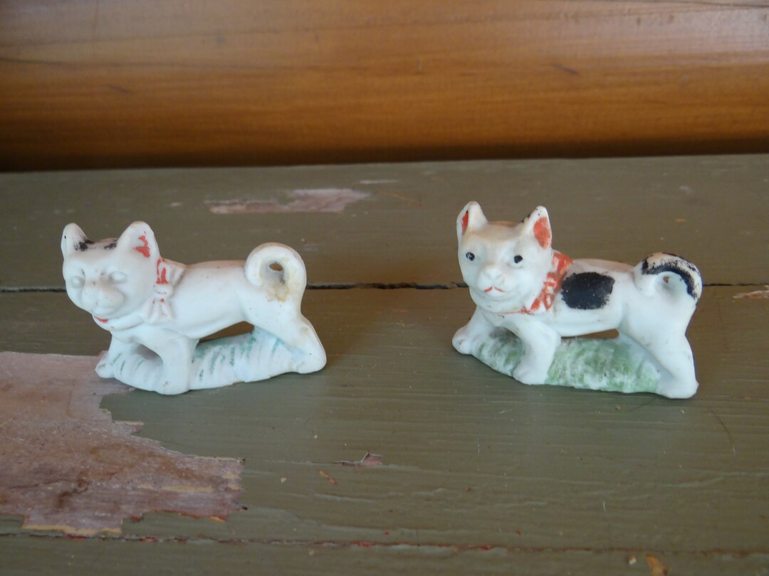 Vintage French Bulldog Bisque Figures Made in Japan - Etsy