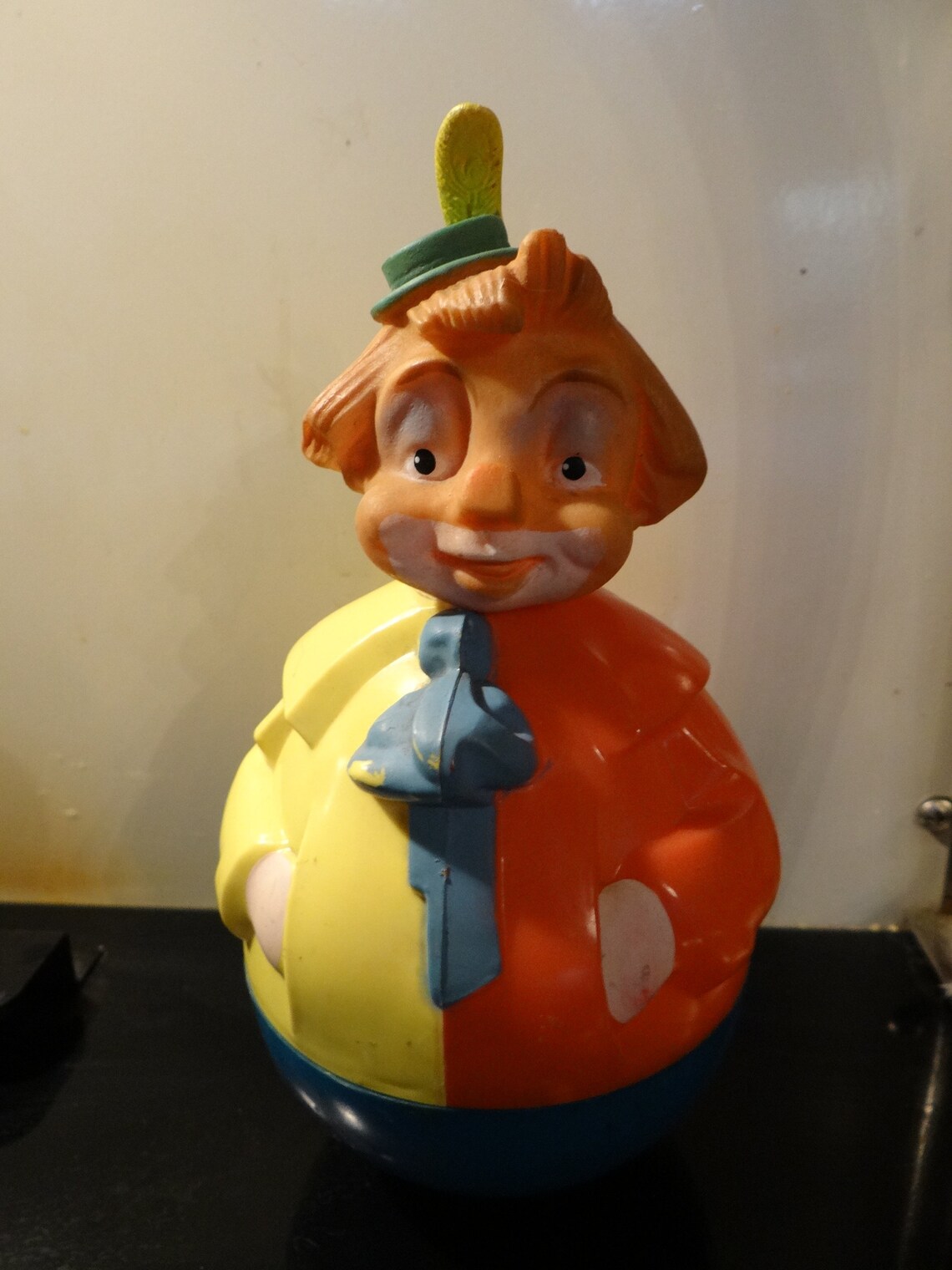 Vintage Roly Poly Plastic Clown - Etsy