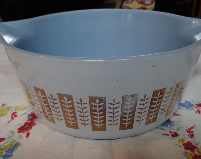 Vintage Delphite Blue Pyrex Bowl - 2 1/2 Quart - Mid Century Modern ...