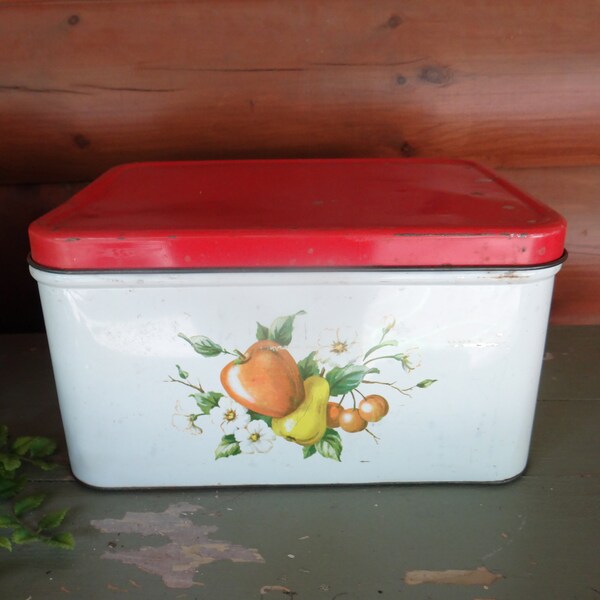 Tin Bread Box - Etsy