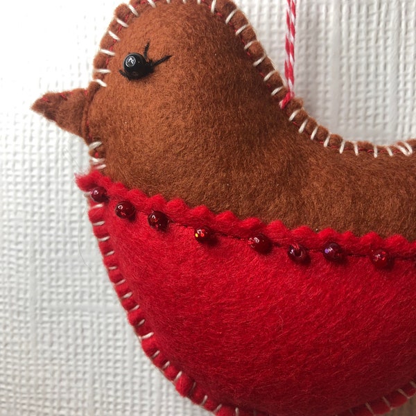 Felt Robin - Etsy UK