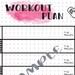 PRINTABLE Weekly Accountability Chart & Water Intakedigital File PINK ...
