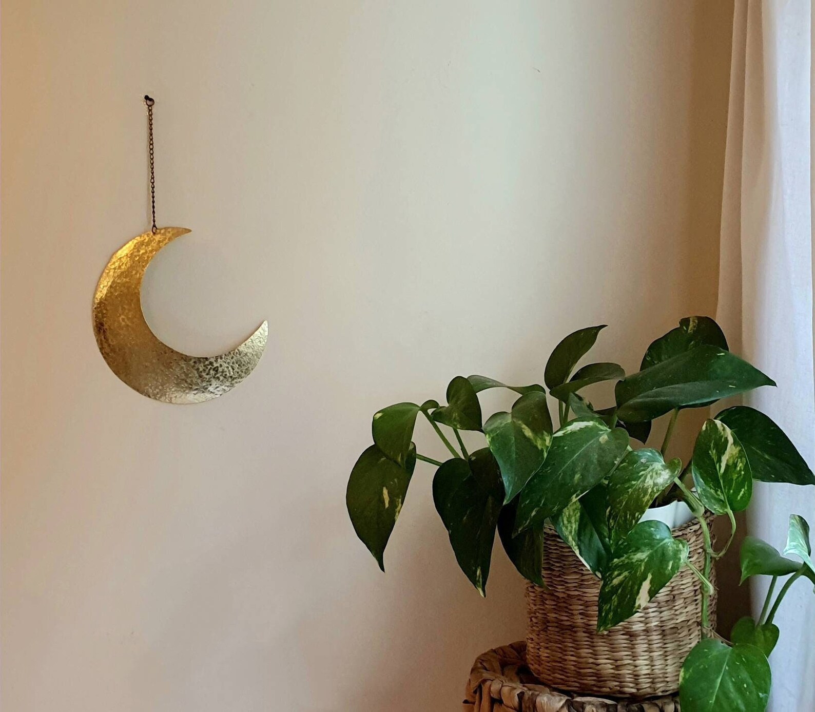 Gold Moon Decor Brass Wall Hanging Home Decoration - Etsy