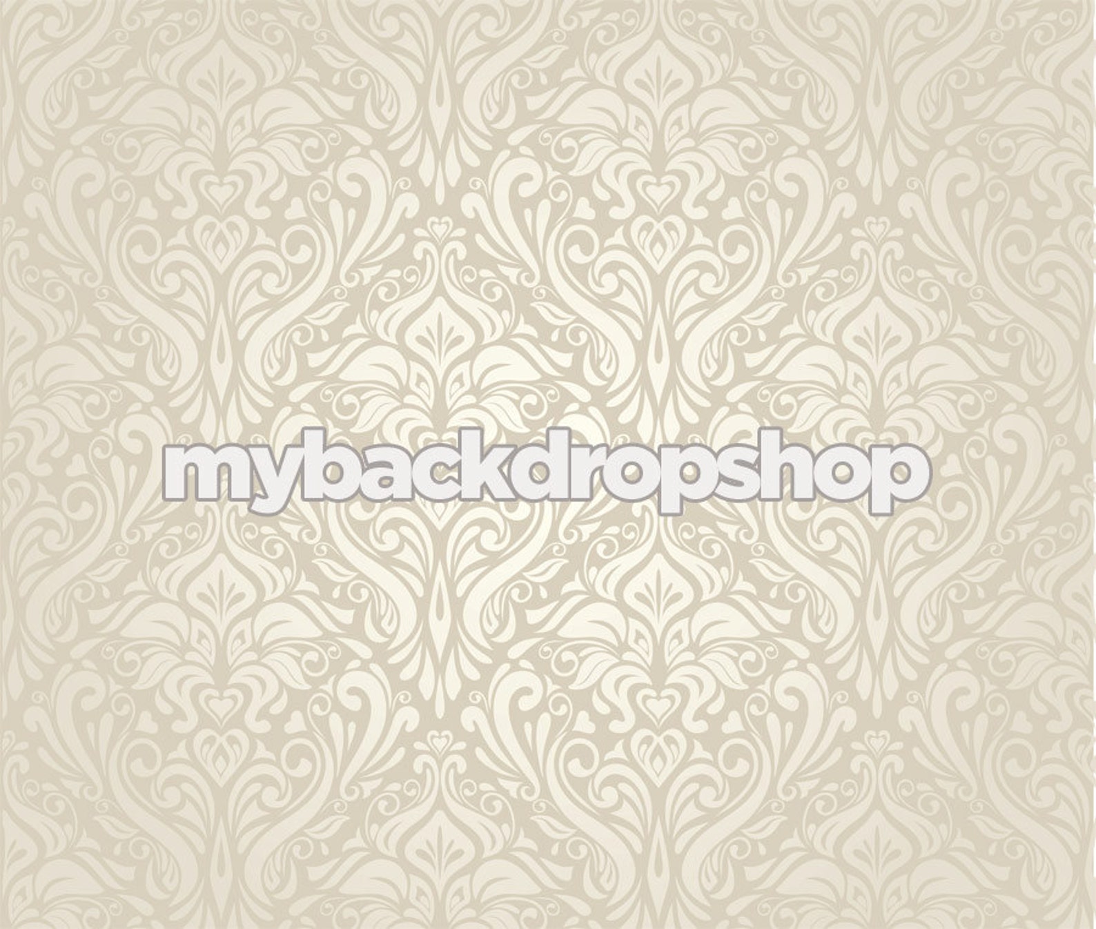 6ft X 5ft Fancy Ivory Damask Wallpaper Backdrop for Photos - Etsy