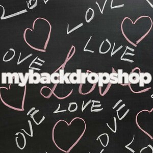 5ft X 5ft Chalkboard Backdrop for Pictures Love and Heart - Etsy