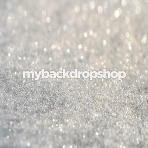 7ft X 7ft Silver Glitter Photo Backdrop Holiday Sparkle - Etsy