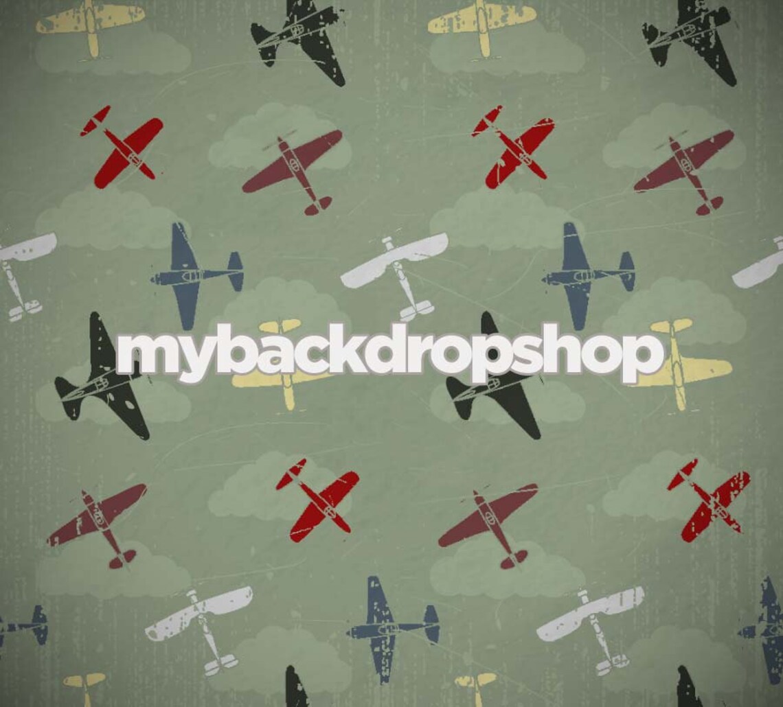 4ft x 4ft Airplane Theme Photo Backdrop for Kids Photo Shoots | Etsy