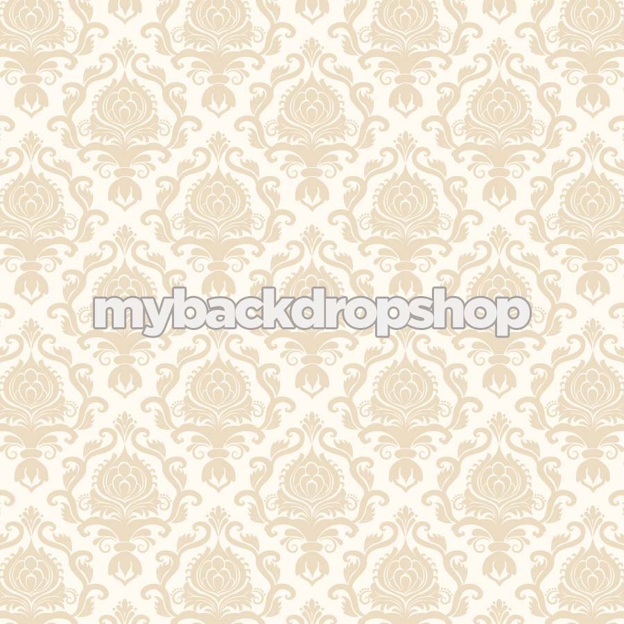 5ft x 5ft Neutral Ivory Damask Wallpaper Photography Backdrop | Etsy