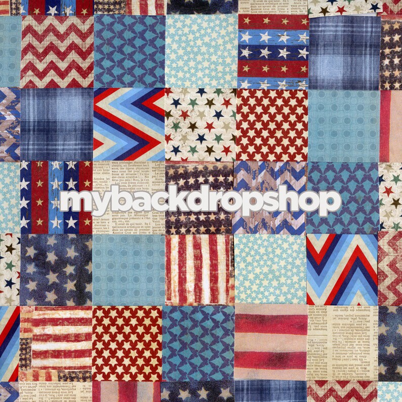 5ft X 5ft American Flag Paper Patchwork Photography Backdrop - Etsy
